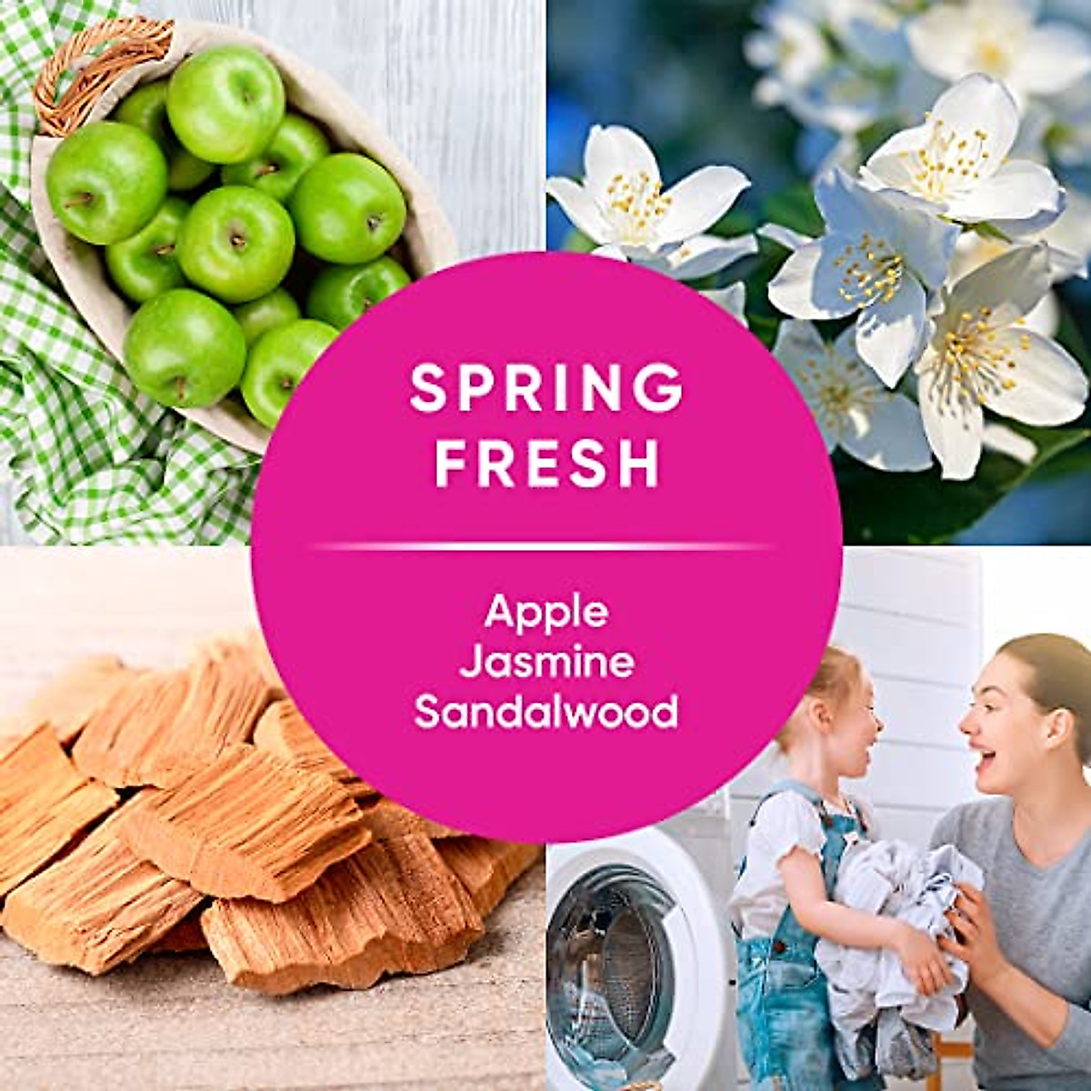 Ensueño - Max Liquid Fabric Softener- With Long-Lasting Freshener And Wrinkle Eliminating formula, Spring Fresh Scent - (125 oz) (Pack of 2)