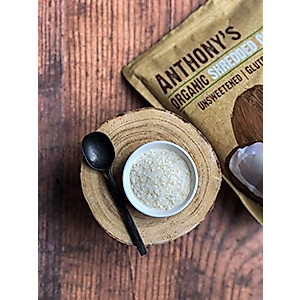 Anthony's Organic Shredded Coconut, 2 lb, Unsweetened, Gluten Free, Non GMO, Vegan, Keto Friendly