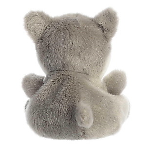 Aurora® Adorable Palm Pals™ Busky Husky™ Stuffed Animal - Pocket-Sized Play - Collectable Fun - Gray 5 Inches