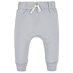 Gerber Baby Boys' Toddler 3-Pack Jogger Pants, Navy/Gray, 12 Months