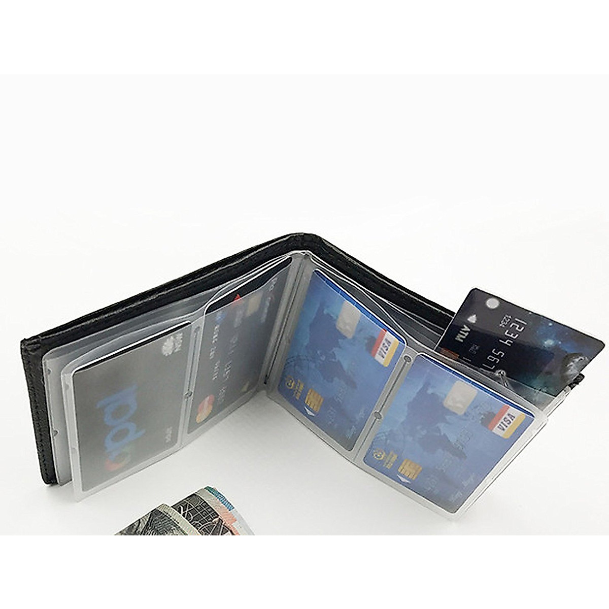 ALLmuis Amazing Men and Women Slim Leather wonder Wow Wallet - Credit Card Protector - RFID Blocking Case