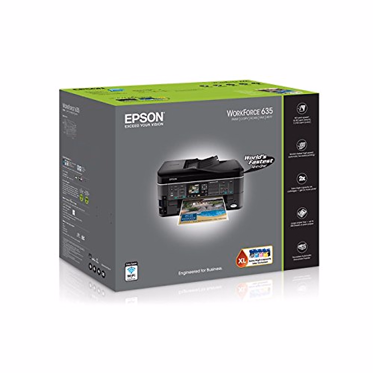 Epson WorkForce 635 Color Inkjet All-in-One (C11CA69201)
