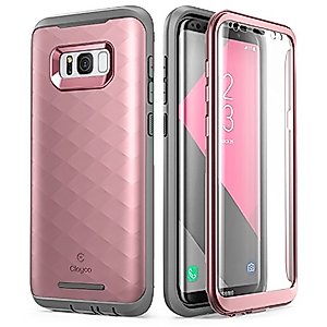 Galaxy S8 Case, Clayco [Hera Series] [Updated Version] Full-Body Rugged Case with Built-in Screen Protector for Samsung Galaxy S8 (2017 Release) (Rosegold)