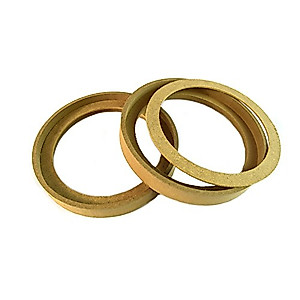 1 Pair 8" MDF Speaker Rings - Recess with Bezel Mounting Spacer Recessed Custom Mount Installation Subwoofer
