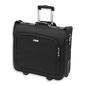 LONDON FOG Buckingham 44-Inch Wheeled Garment Bag, Black