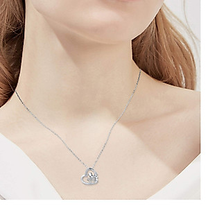 JUSTKIDSTOY Octopus Necklace for Women 925 Sterling Silver Heart Octopus Pendant Necklace Ocean Jewelry Graduation Gifts for Sea Lover