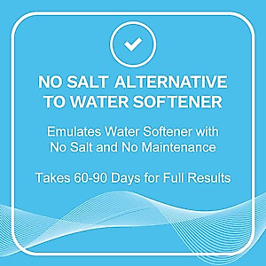 EDDY Inductive No Salt Water Softener Alternative | Electronic Water Descaler for Whole House | Reduces Limescale | Electromagnetic Water Conditioner