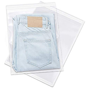 Spartan Industrial - (1000 Count) Crystal Clear Resealable Polypropylene Poly Bags for Packaging - Self Seal & Reinforced (12" X 15")