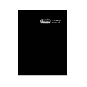 House of Doolittle 2023 Economy Calendar Planner, Monthly, Black Cover, 8.5 x 11 Inches, December - January (HOD26002-23)