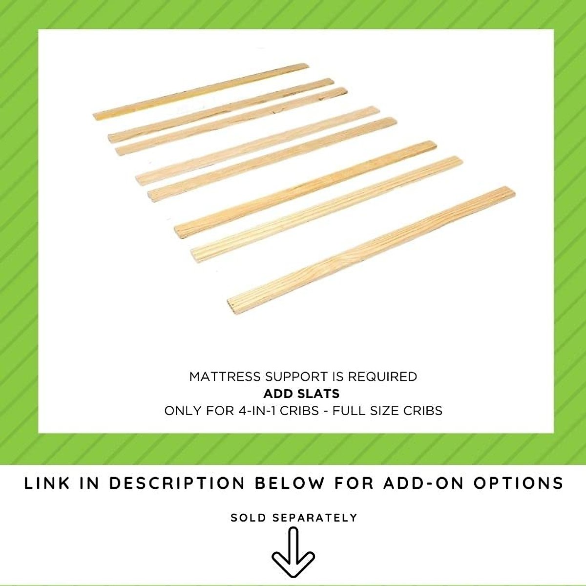 CC KITS Full Size Conversion Kit Bed Rails for Davinci Meadow 4-in-1 Crib (White)