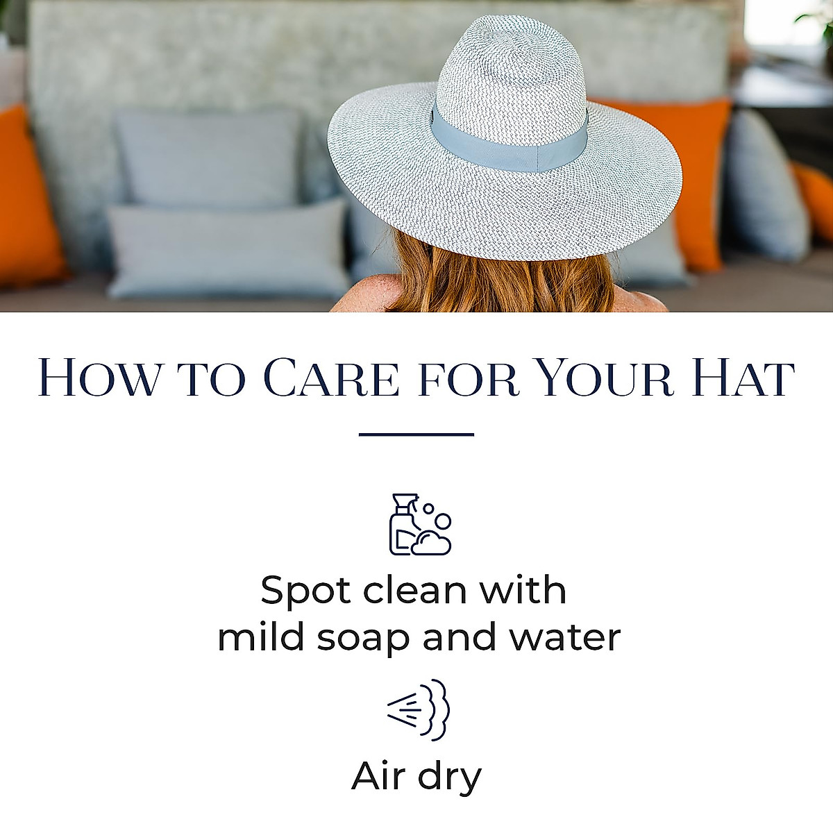 CARKELLA by Wallaroo Women’s Kerrigan Fedora – UPF 50+, Wide Brim, Packable Design, Adjustable Sizing for Medium Crown Sizes – Stylish Sun-Smart Hat for Golf, Resort and Travel (Ivory/Black)