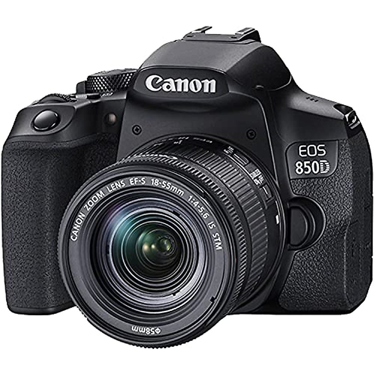 Camera EOS 850D (Rebel T8i) DSLR Camera w/with 18-55mm Lens Bundle with Wide Angle + Telephoto Lens + 128GB Memory + Case + Tripod + Filter Kit + Pro Kit