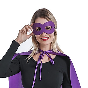 Kidsfere Superhero Capes and Masks for Adults Women Man - Party Capes for Team Spirit Building - 12 Mixed Colors