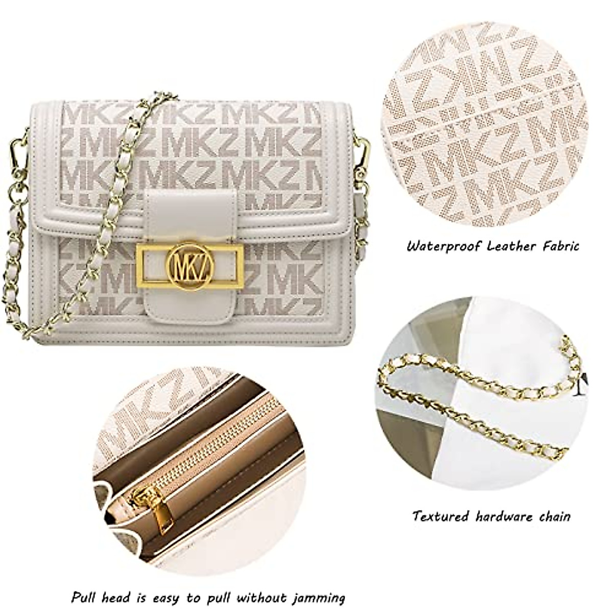 Chain Small Crossbody Purse Womens Crossbody Bag Letter Printing out of the Street，Commuter Women's Fashion Small Purse
