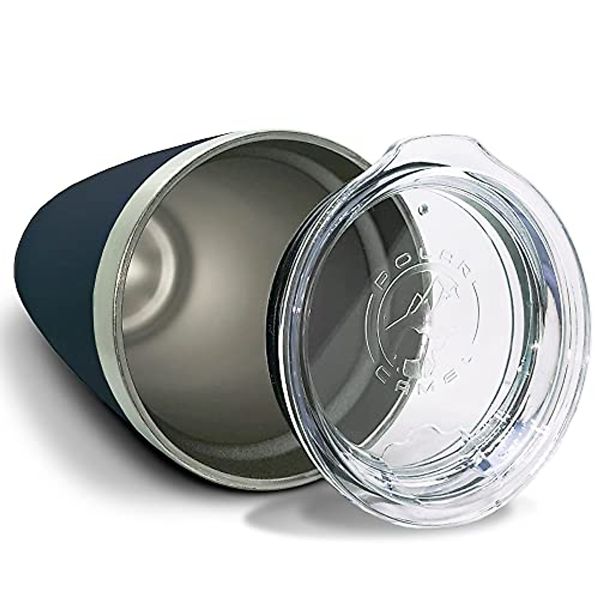 LaserGram 20oz Vacuum Insulated Tumbler Mug, Horse Cowgirl Heart, Personalized Engraving Included (Navy Blue)