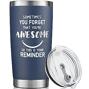 Inspirational Tumbler - 20oz Tumbler Inspirational Thank You Gifts for Men, Dad, Husband, Friend - Appreciation,Graduation Gifts - Coffee Tumbler for Men