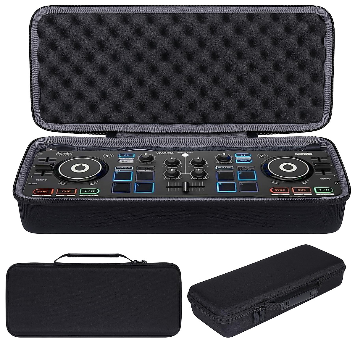 co2CREA Hard Travel Case replacement for Hercules DJ DJControl Starlight Pocket DJ Controller