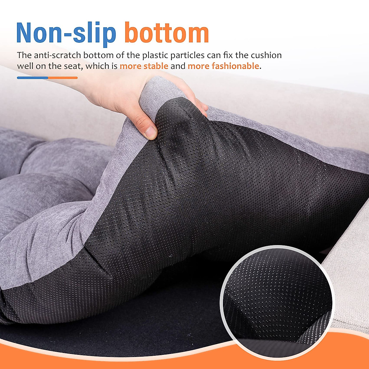 ENTROPOWER Custom Size Bench Cushions, Non-Slip Tufted Swing seat Cushions, Piano Bench Cushions, Sofa Cushions, Indoor/Outdoor Patio Cushions