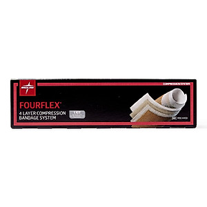 Medline Fourflex 4-Layer Compression Bandage System, 8 Count
