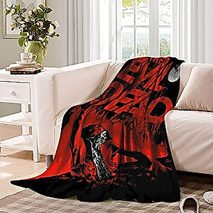 Evil Dead Horror Thrillet Movie Blanket Throw Blanket Lightweight Soft Cozy Flannel Sofa Bed 50x60inch(127x152cm)
