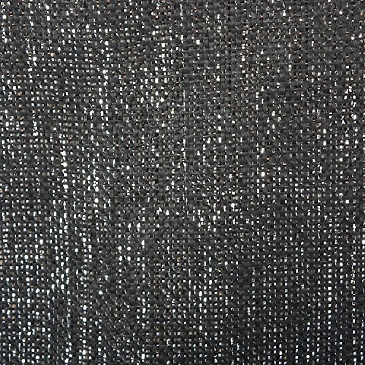 DII Woven Paper Storage Bin, Metallic Lurex, Black, Small Round