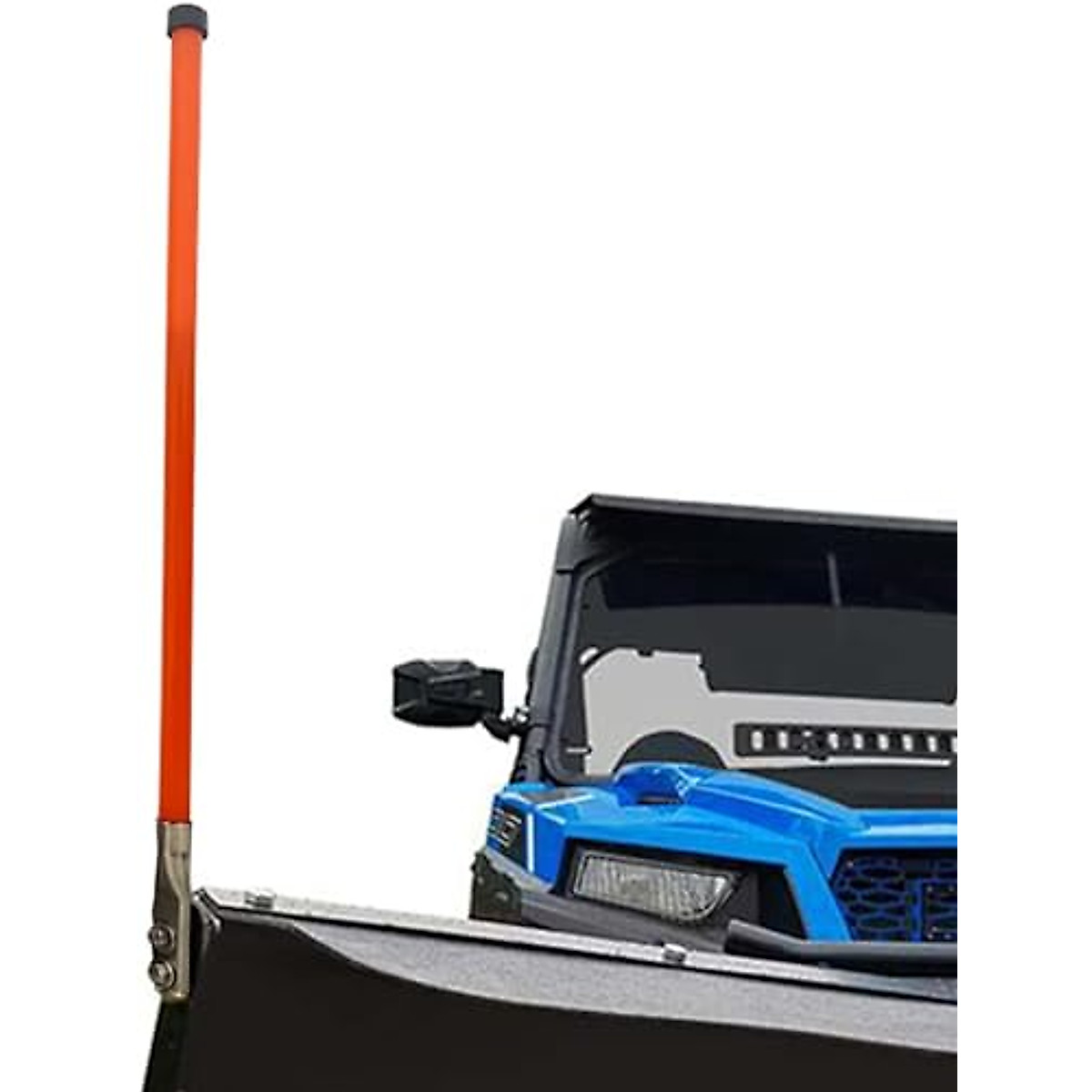 SEASAIL Snow Plow Blade Marker Guide Kit High Visibility Orange with Stainless Steel Joint Compatible with Most Snow Plow Not Easy to Break 36" Steel Wire Construction