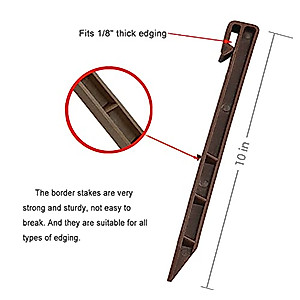 10 Inch Christmas Inflatable Plastic Stakes, 8 PCS Landscape Edging Stakes Anchoring Spikes Ground Tent Stakes for Christmas Holiday Inflatables Garden Decorations