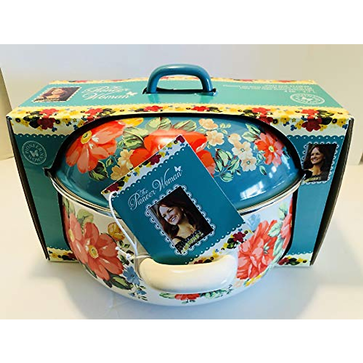 The Pioneer Woman Vintage Floral 4-Quart Dutch Oven