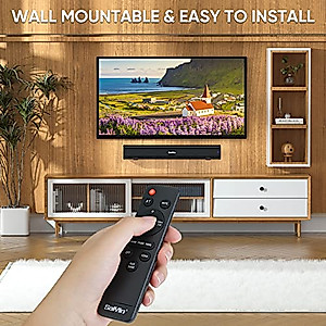 Saiyin Sound Bars for TV, 40 Watts Small Soundbar for TV,Surround Sound System TV Sound Bar Speakers with Bluetooth/Optical/AUX Connection for PC/Gaming/Projectors,17inch