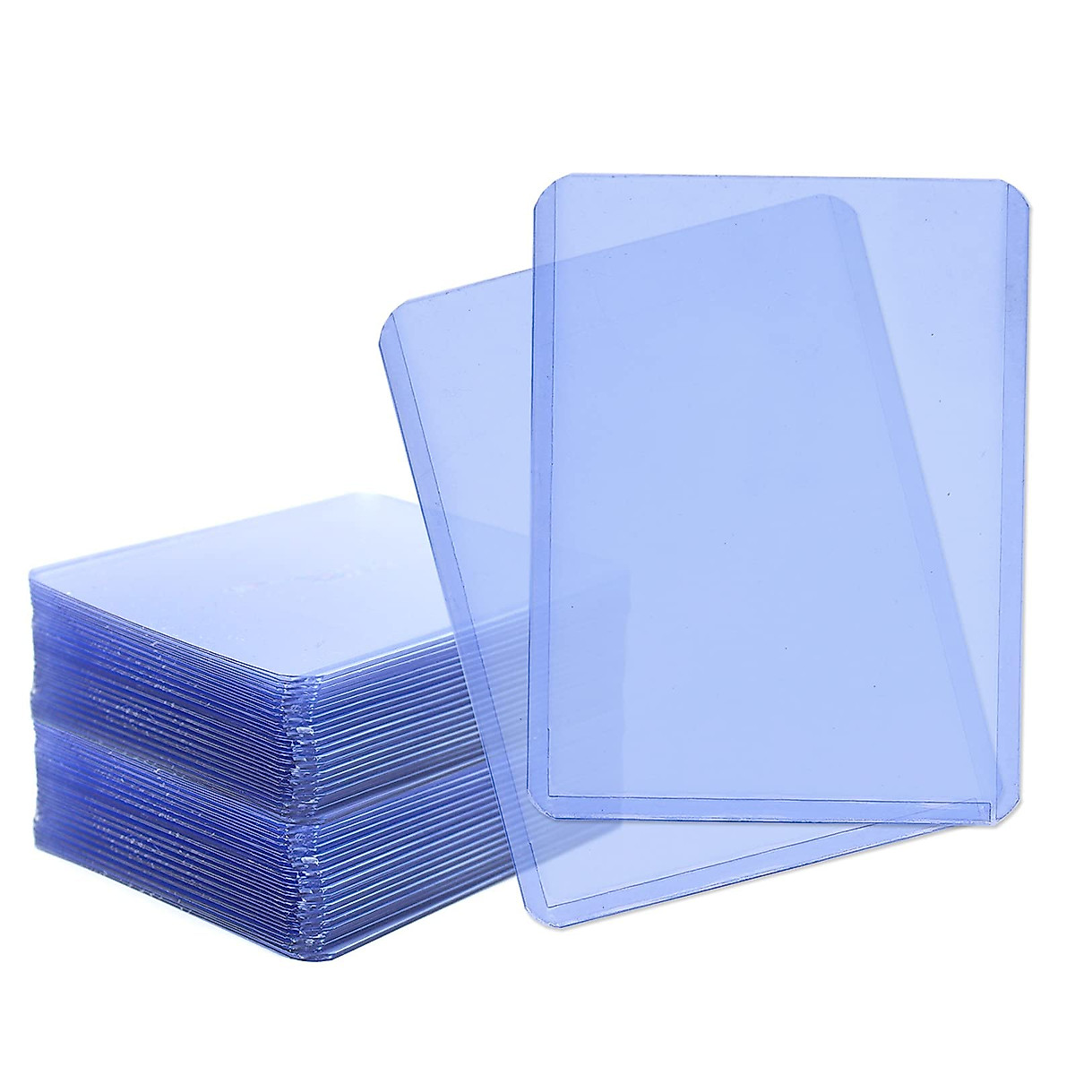 Trading Card Penny Sleeves,40PCS Clear Thick Plastic Trading Card Sleeves for Top Loaders,Baseball Card, Sports Cards, MTG, Yugioh,Credit Card(4 x 3 Inch)