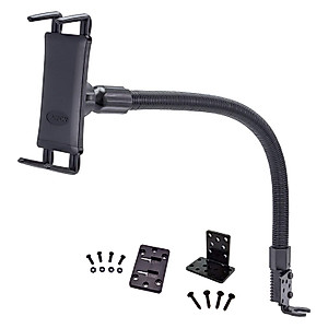 Arkon Mounts - Car Seat Rail Phone or Tablet Mount | Flexible Positioning | 22" Gooseneck | 360° Adjustability | Tablet Holder fits iPhone, Galaxy, Note and more | Up to 8" Screen Size