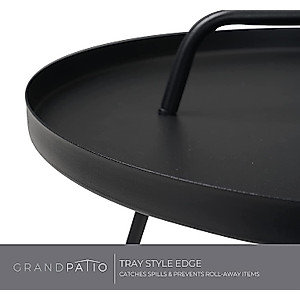 Grand patio 3-Piece Rocking Chairs Set, Outdoor Rocking Chairs with Thicken Padded Cushions Small Side Table, Great for Patio Deck Front Porch