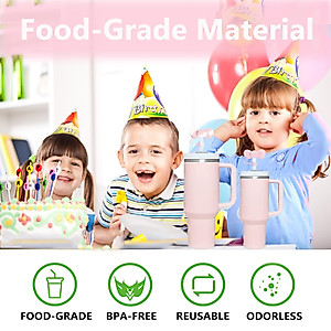 YAYAYOUNG 3 Pcs Lovely Bow Straw Covers Cap Toppers Compatible with Stanley 30&40 oz Tumbler Cups,Reusable Cute Silicone Straw Tips Lids Protectors for 0.4 in/10mm Stanley Cups Straws Accessories