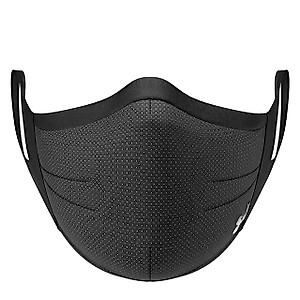 Under Armour unisex Sports Mask, Black (001)/White, Medium/Large