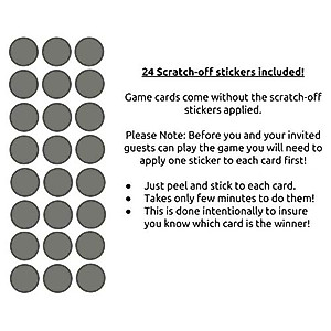 What's In My Diaper Baby Shower Scratch Off Game | 24 Cards - 1 Winner | Baby Shower Games | Baby Shower Prizes | Door Prizes | Baby Shower Decorations Neutral | Diaper Party | Dirty Diaper Game