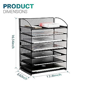 COSYAWN Mesh Desk Paper Tray Organizer