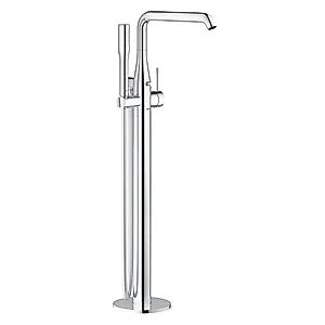 GROHE 2349100A Essense Single-Handle Freestanding Bathtub Faucet with Handheld Shower, Brass, Starlight Chrome