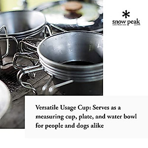 Snow Peak Stainless Steel Sierra Cup, Cooking Measuring Cup