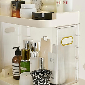 Bathroom Organizer Countertop,Counter Organizer for Bedroom,Makeup Skincare Organizer Perfume Tray,Multi-Purpose Vanity Shelf Organizer