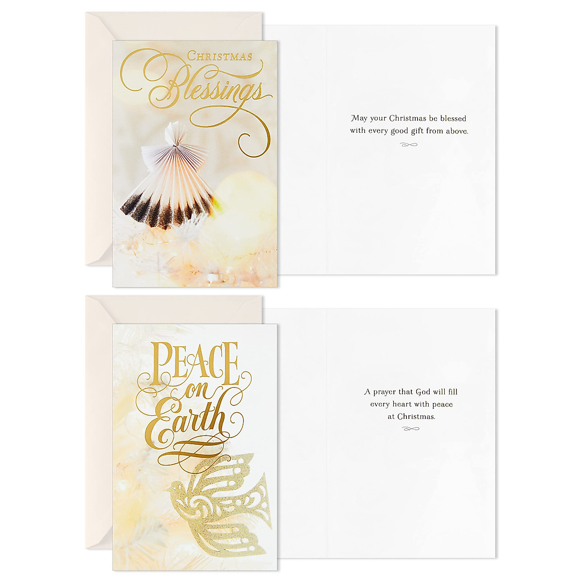 Hallmark Boxed Religious Christmas Cards Assortment, Christmas Blessings (6 Designs, 24 Cards with Envelopes)