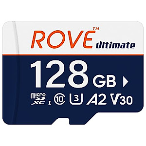 ROVE R2-4K Dash Cam | Hardwire Kit | 128 GB Micro SD Card