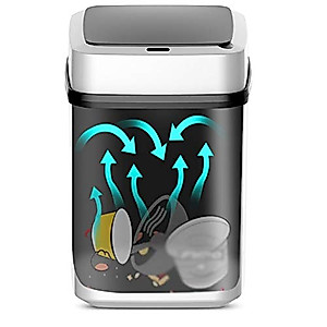 WPYYI 10 L Automatic Touchless Smart Trash Can Motion Sensor Trash Bin Rubbish Waste Bin Kitchen Trash Can Garbage Bins