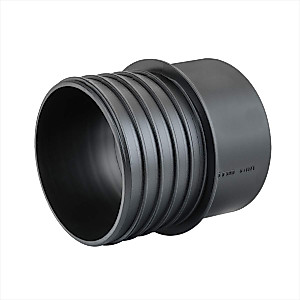 POWERTEC 70284 4" Quick Connect Coupler with Left-Hand Threaded End to 4" I.D. Flexible Hose
