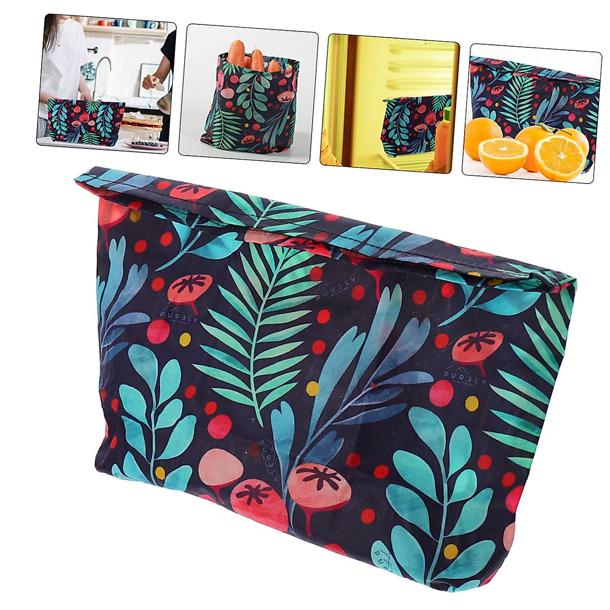 SHOWERORO Reusable Beeswax Food Washable Cotton Produce for Food Storage Beeswax Wrap Container for Fruits Vegetables and Snacks Reusable Beeswax Storage Solution