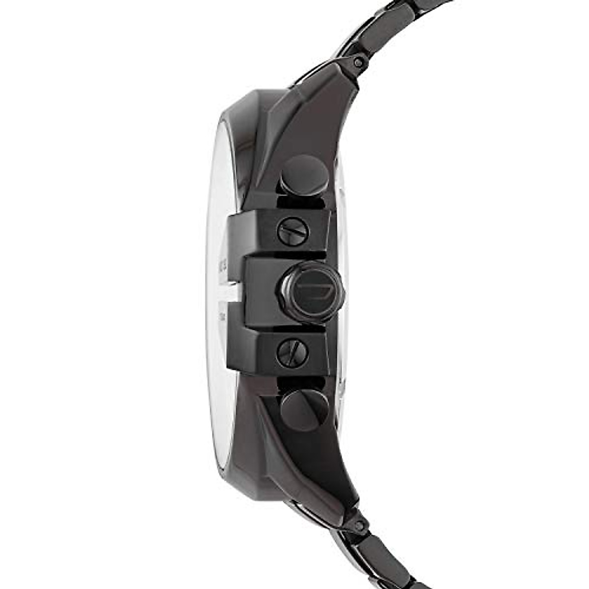 Diesel Men's 59mm Mega Chief Quartz Stainless Steel Chronograph Watch, Color: Black (Model: DZ4318)