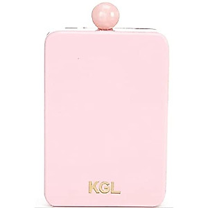 Kurt Geiger Women's Perfume Clutch Kiss Lock Pink Glitter Acrylic Shoulder Bag