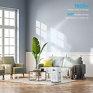 Air Purifiers for Home Large Room,Air Purifiers Up to 1830 Sqft, H13 True HEPA Air Purifiers Filter for Bedroom,24dB Sleep Mode