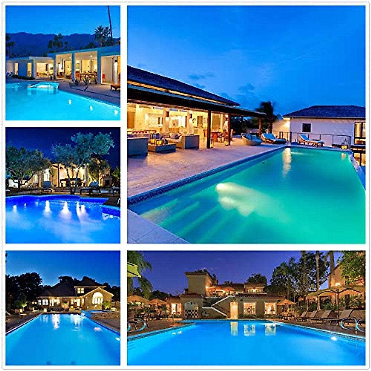 Pool Lights,120V 40W RGBW Color Splash led Pool Light Bulb for inground Pool, E26 Replacement Bulb for 500W Pentair and Hayward Fixture (120V-RGB+White)