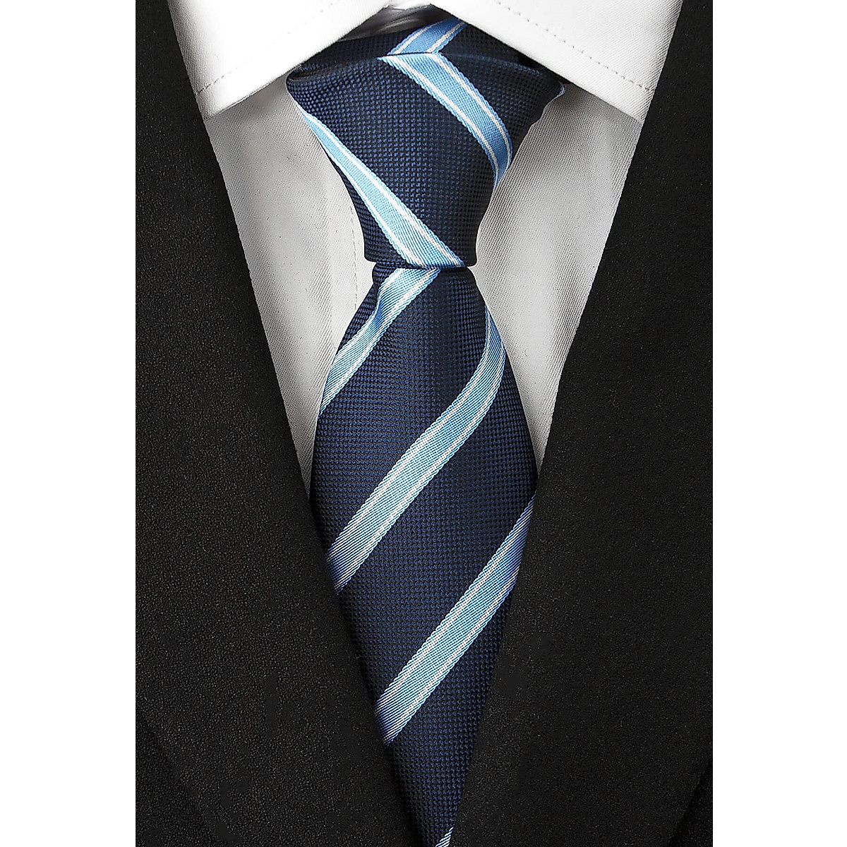 Adulove Men's Necktie Classic Silk Tie Woven Jacquard Neck Ties 9 PCS