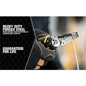 Southwire - 65028140 Tools & Equipment S816SOLHD Forged Wire Stripper: Strips 8-16 AWG SOL And 10-18 AWG STR, Shears 6-32 & 8-32 Bolts, Linesman Head; Heavy Duty Forged Steel.